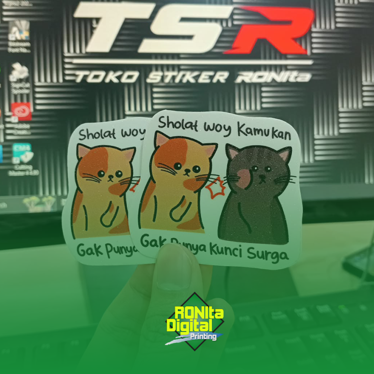 Stiker Vinyl RDS Maxdecal Glitter - RONIta - Digital Printing